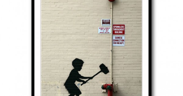 Banksy Fire Hydrant