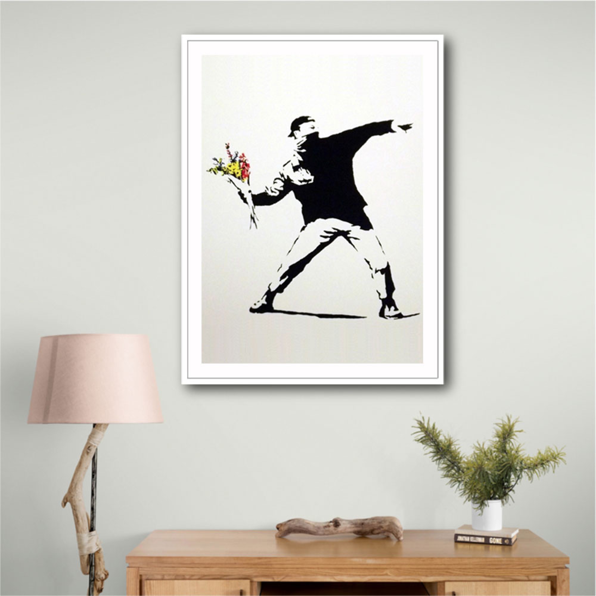Banksy Flower Thrower