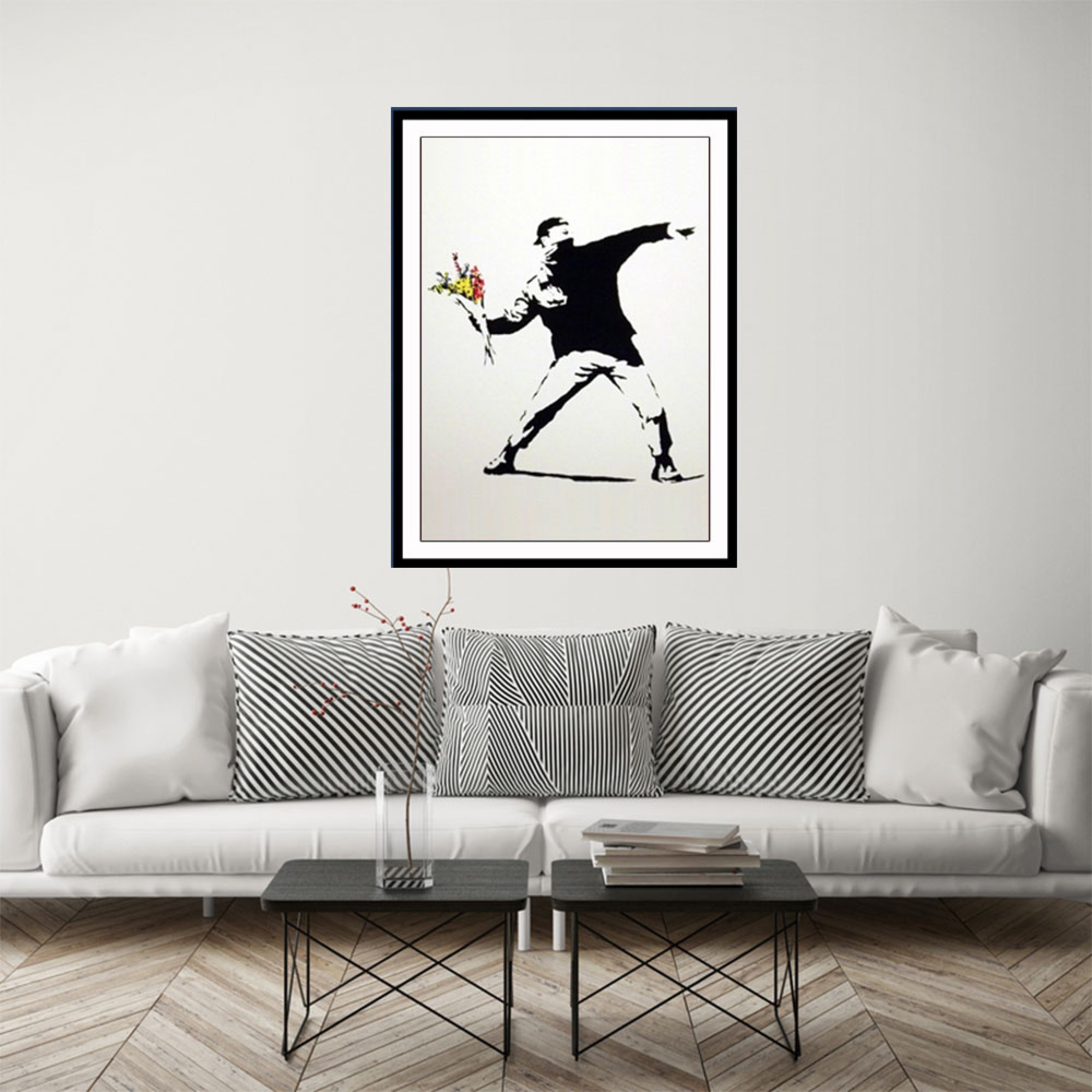 Banksy Flower Thrower