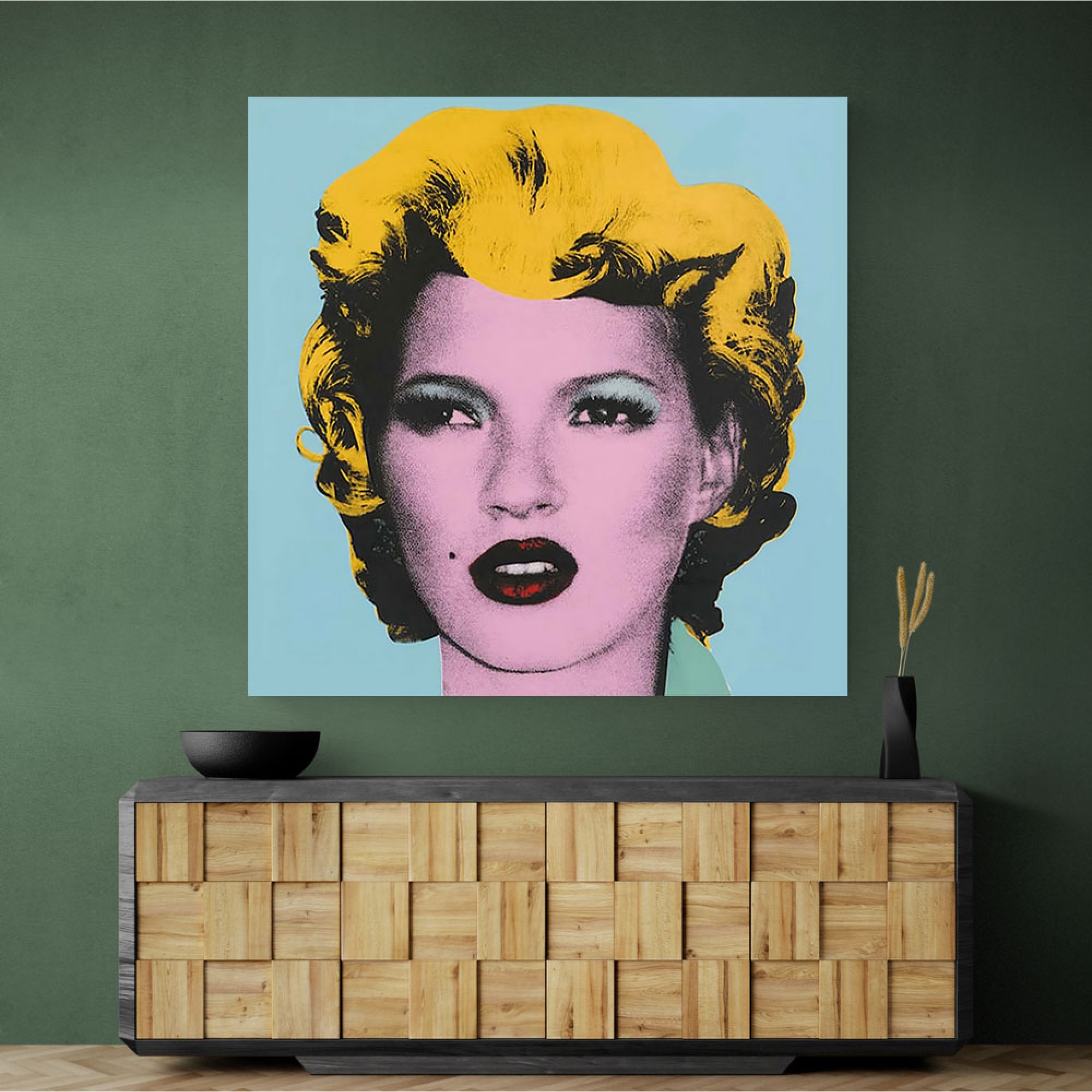 Kate Moss Banksy Wall Art