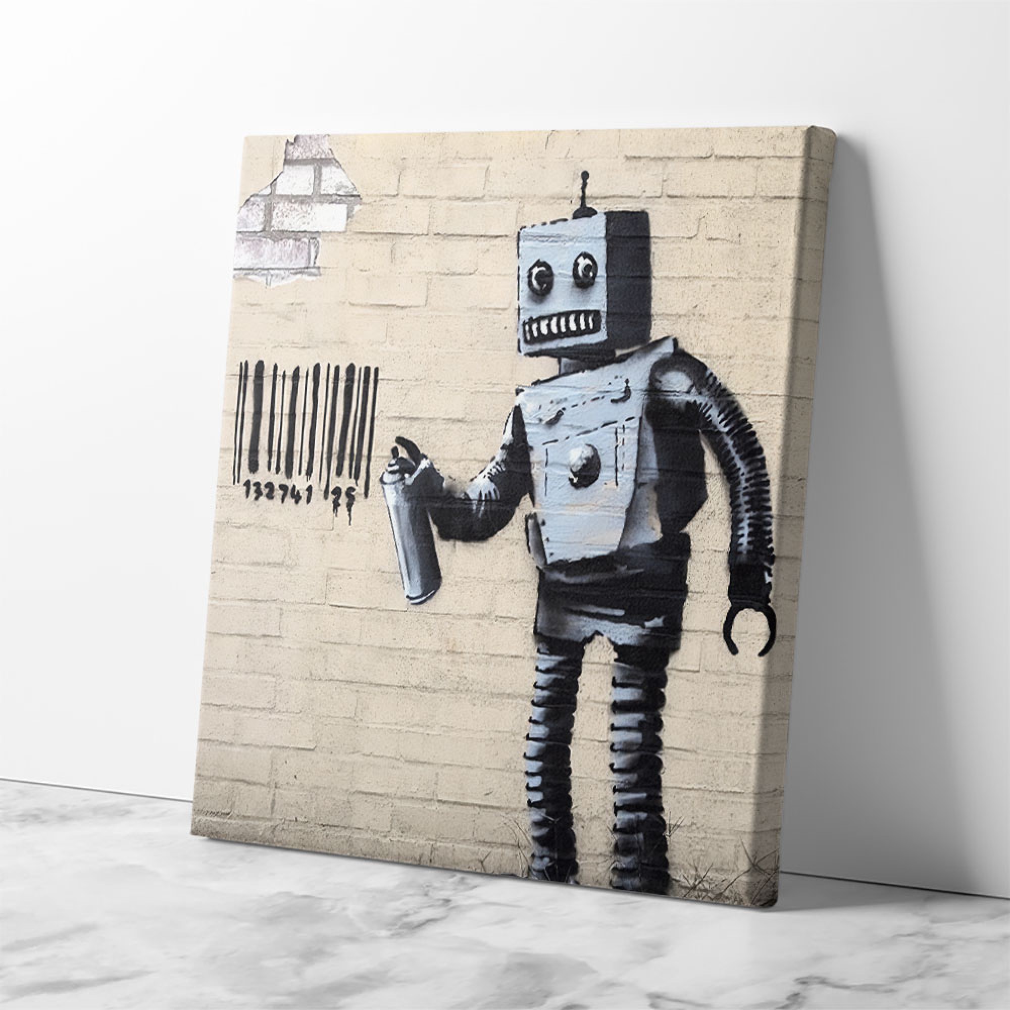 Robot Banksy Wall Art
