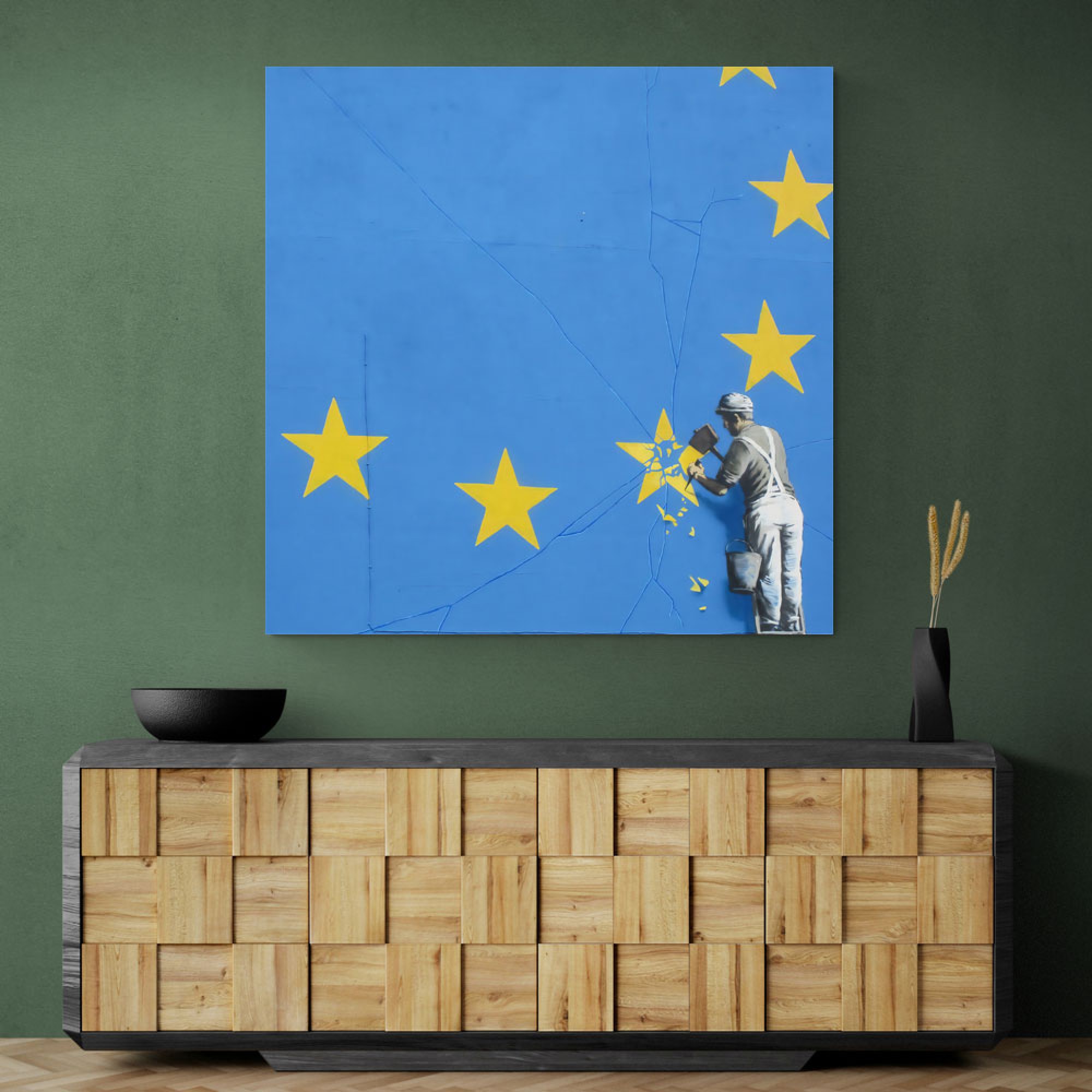 Brexit Banksy Wall Art