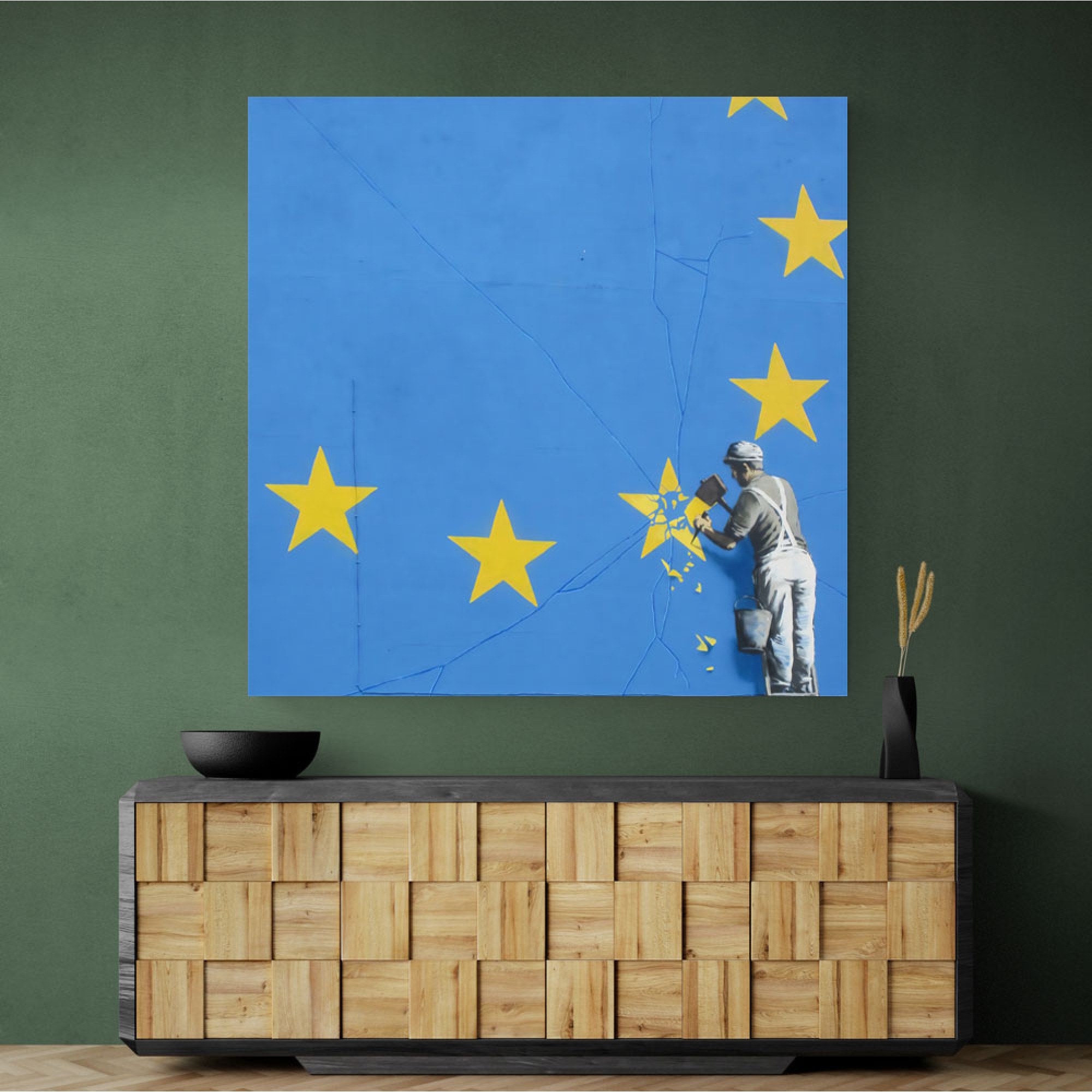 Brexit Banksy Wall Art