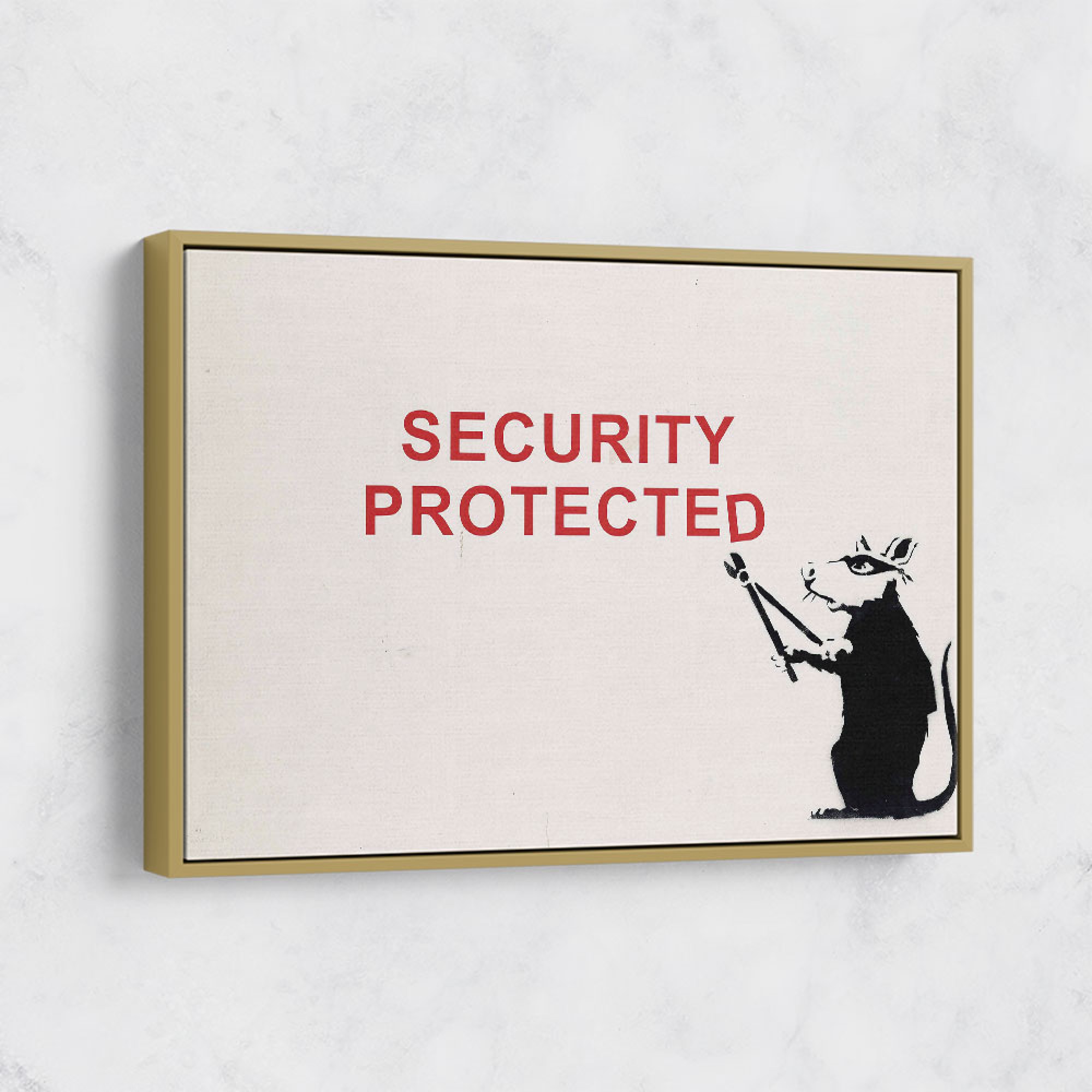 Security Protected Banksy Wall Art