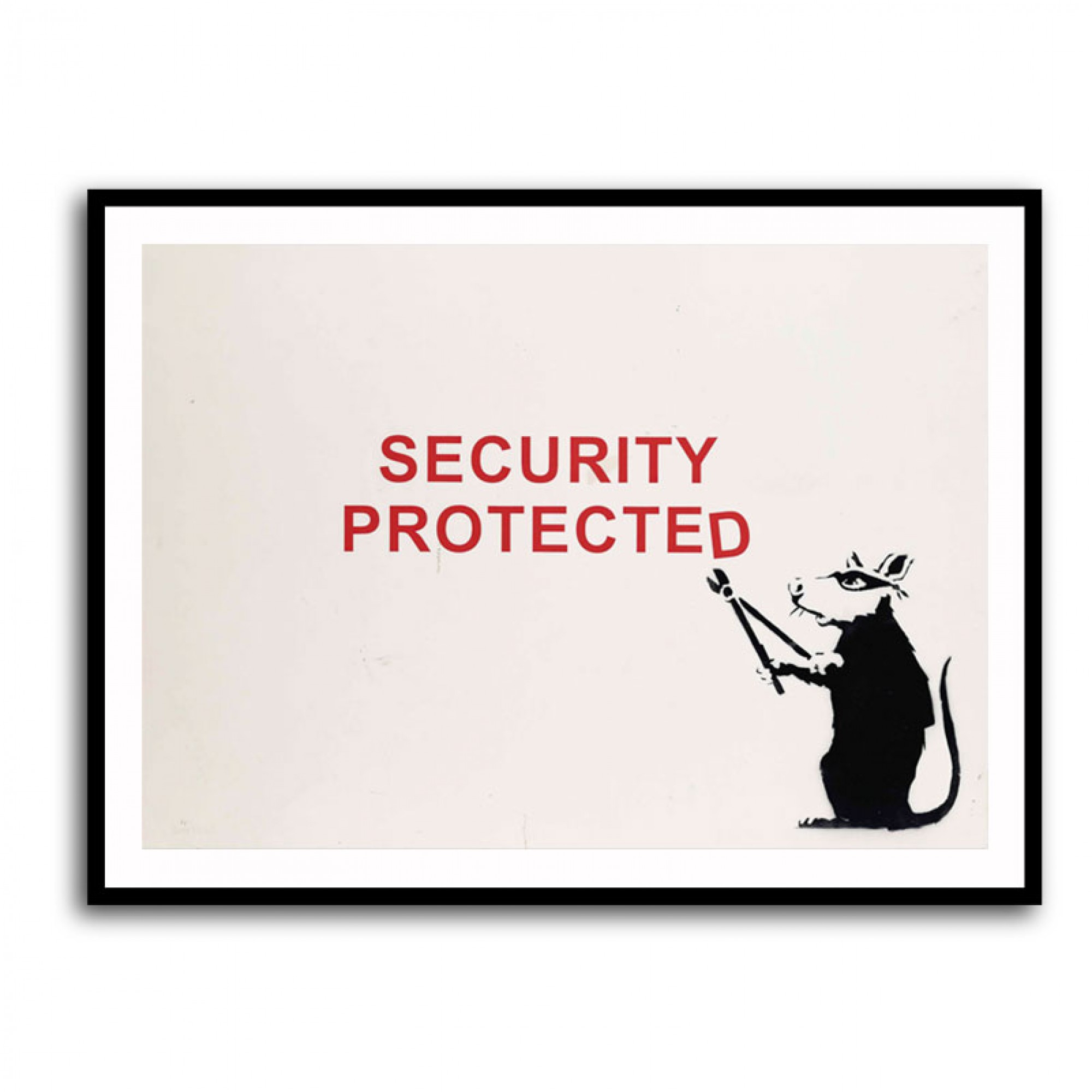 Security Protected Banksy Wall Art