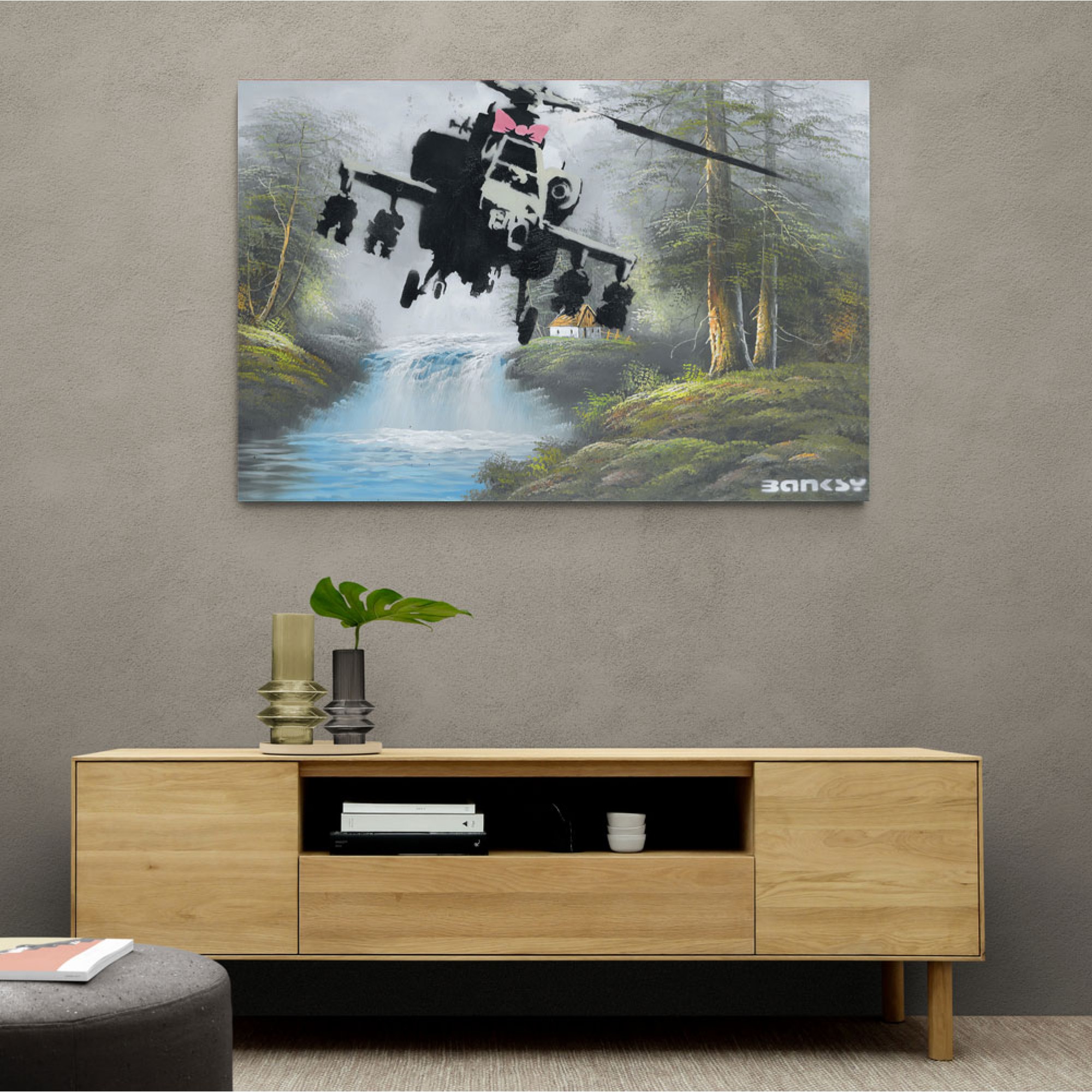 Corrupted Oil Banksy Wall Art