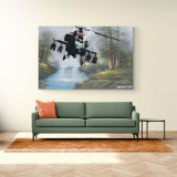 Corrupted Oil Banksy Wall Art