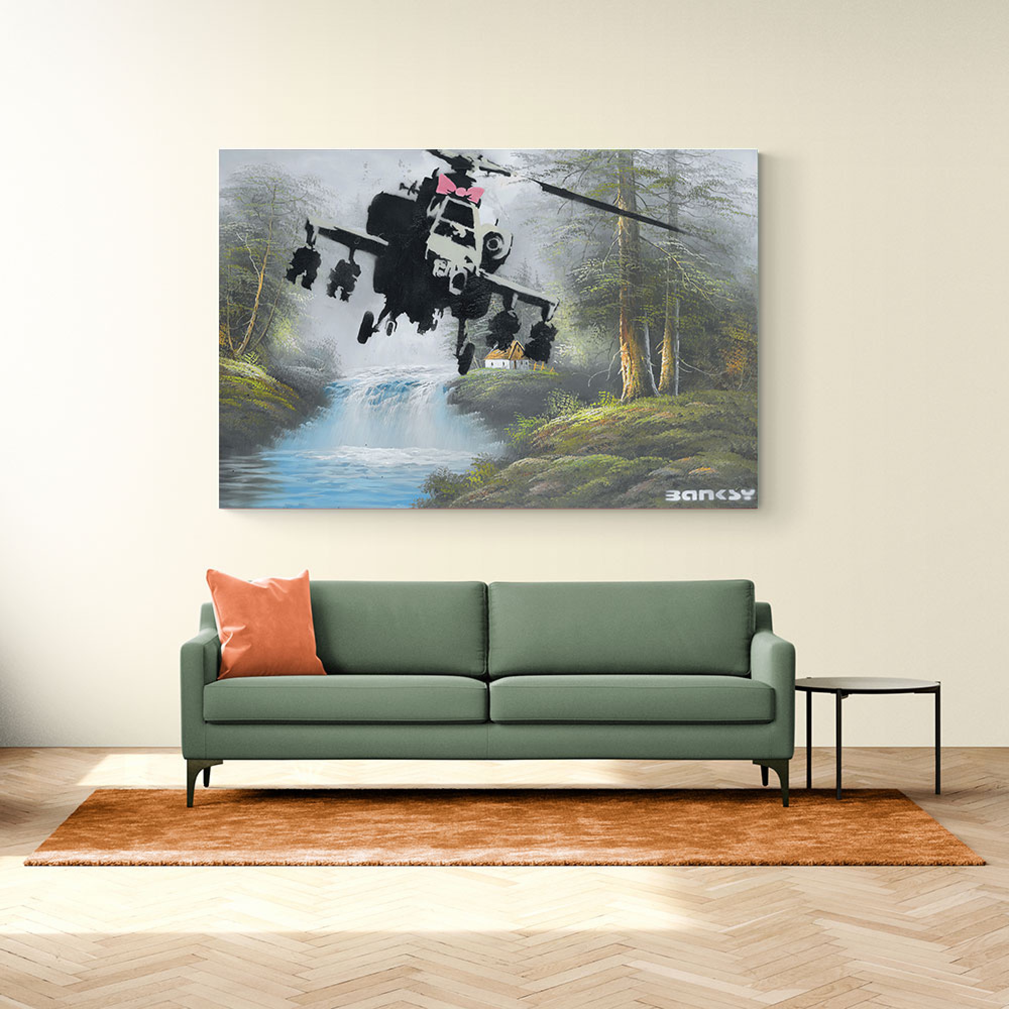 Corrupted Oil Banksy Wall Art