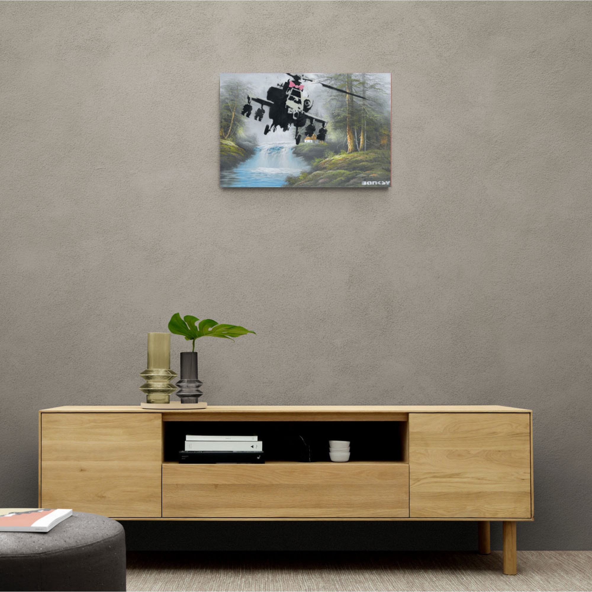 Corrupted Oil Banksy Wall Art
