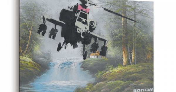 Corrupted Oil Banksy Wall Art