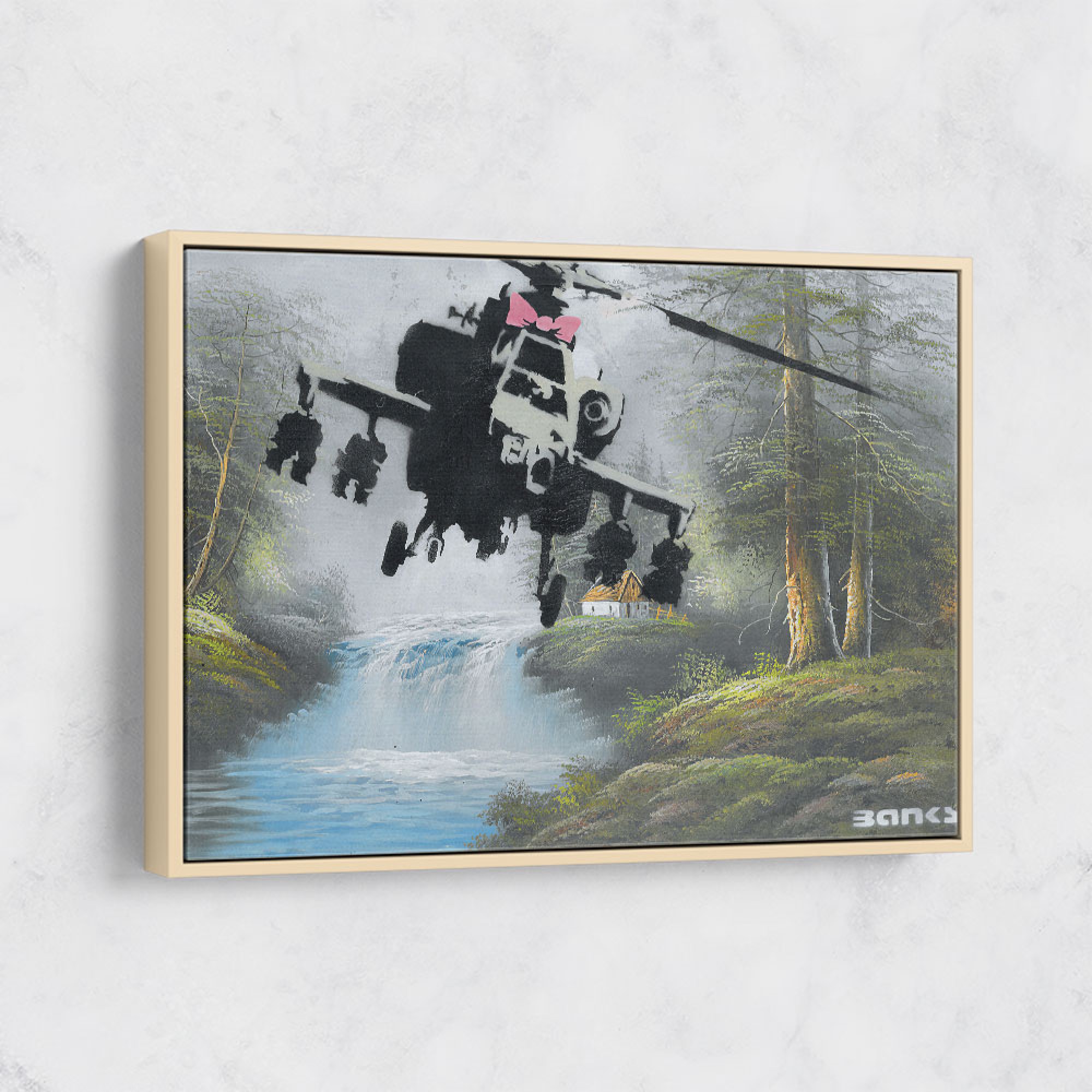 Corrupted Oil Banksy Wall Art