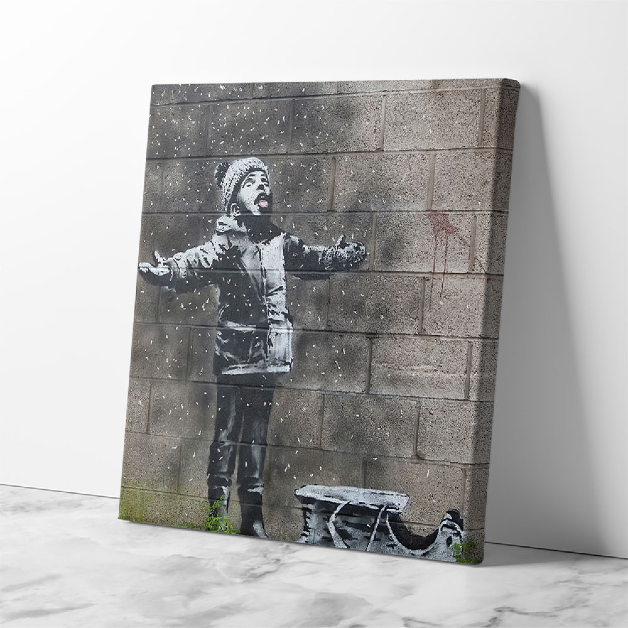 Little Snowflake Banksy Wall Art