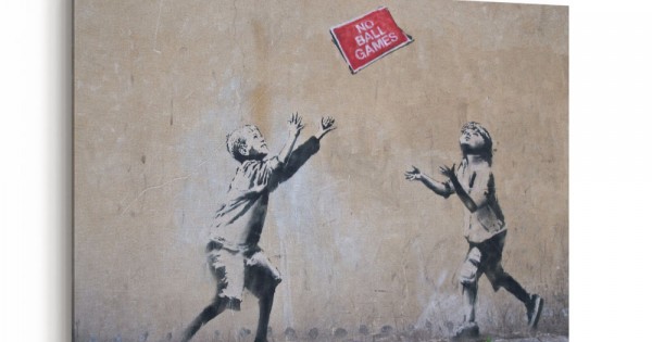 No Ball Games Banksy Wall Art