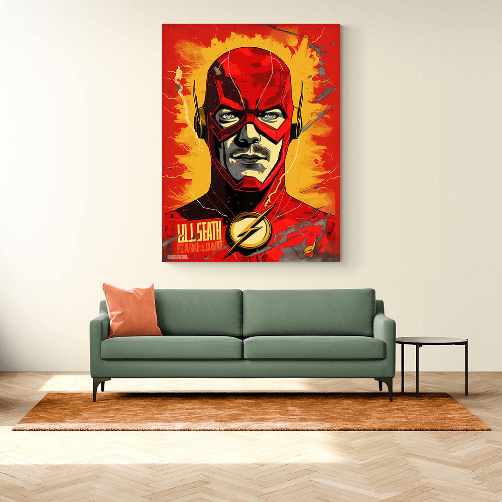 The Flash Grunge Pop 1 Wall Art