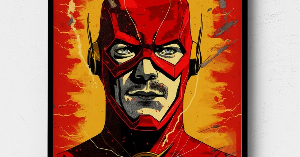 The Flash Grunge Pop 1 Wall Art