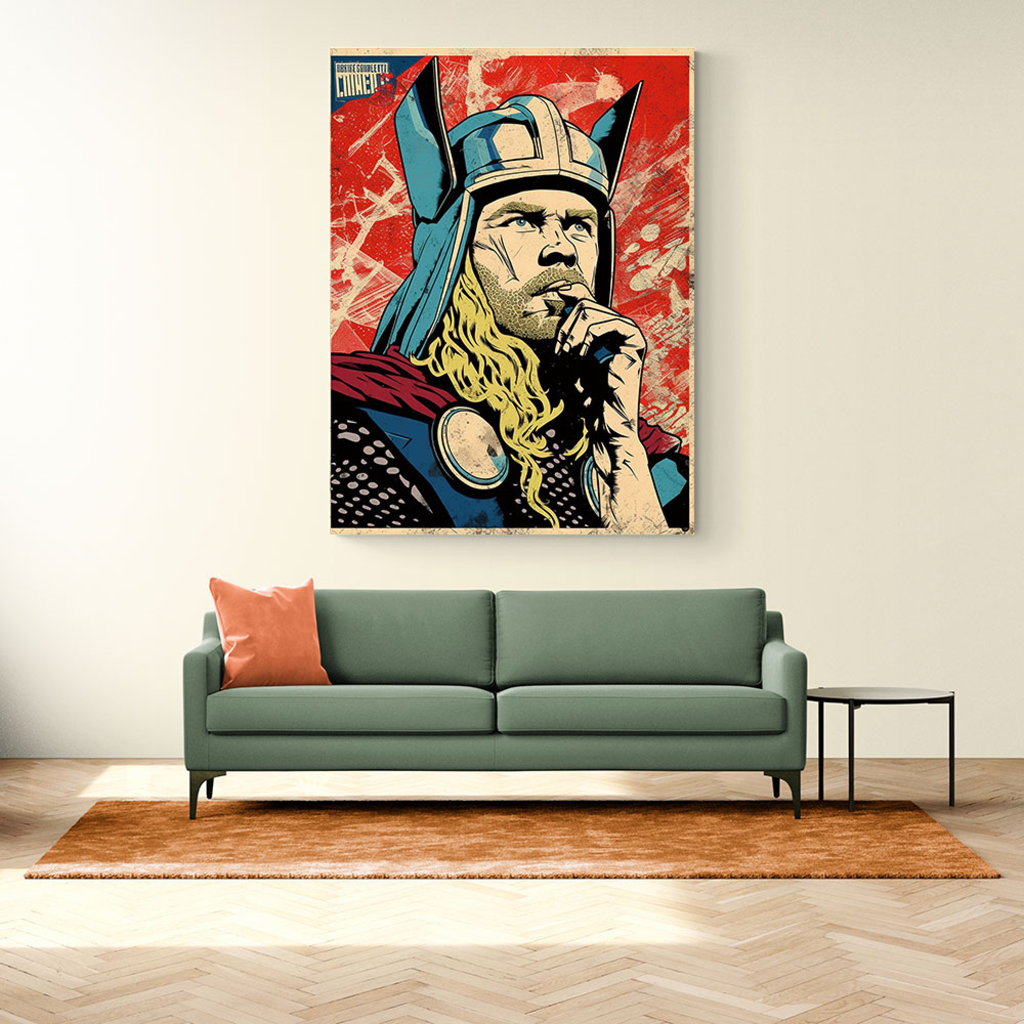 Thor Grunge Pop 1 Wall Art