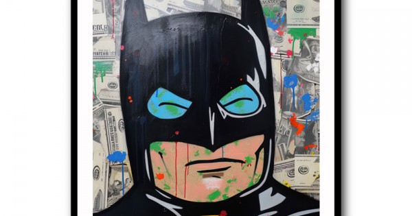 Batman Graffiti Wall Art