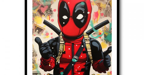 Deadpool Graffiti 1 Wall Art