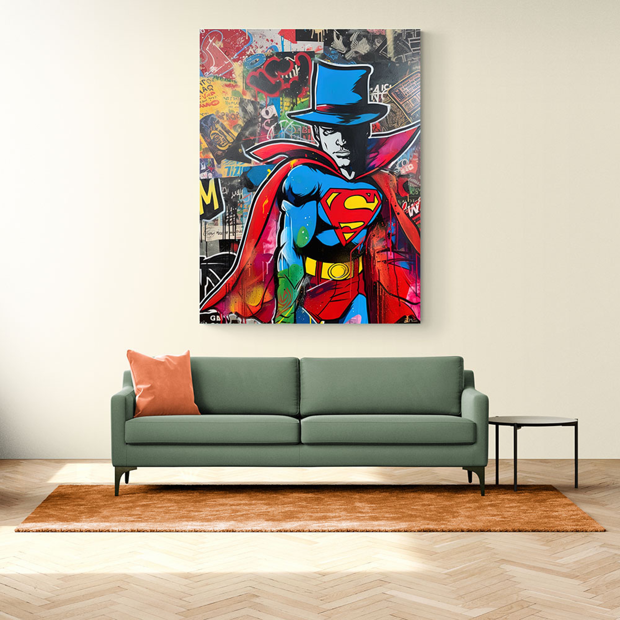 Superman Graffiti Style 4 Wall Art