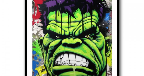 Hulk Graffiti Style 3 Wall Art