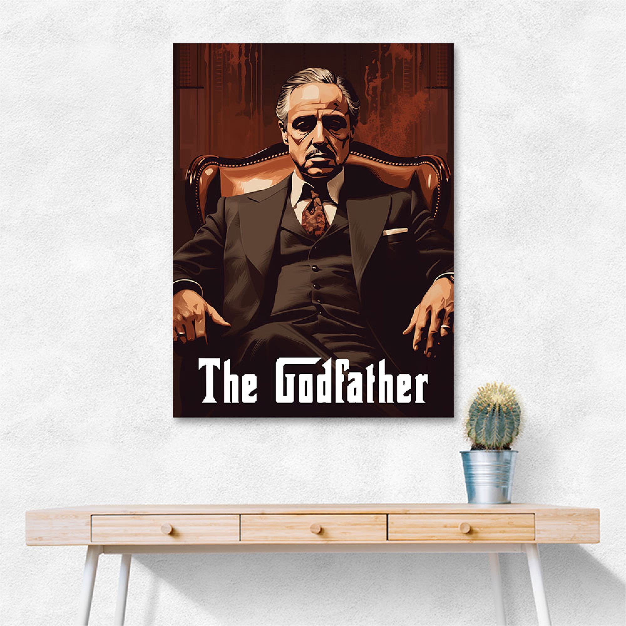 The Godfather 4 Poster Style Wall Art