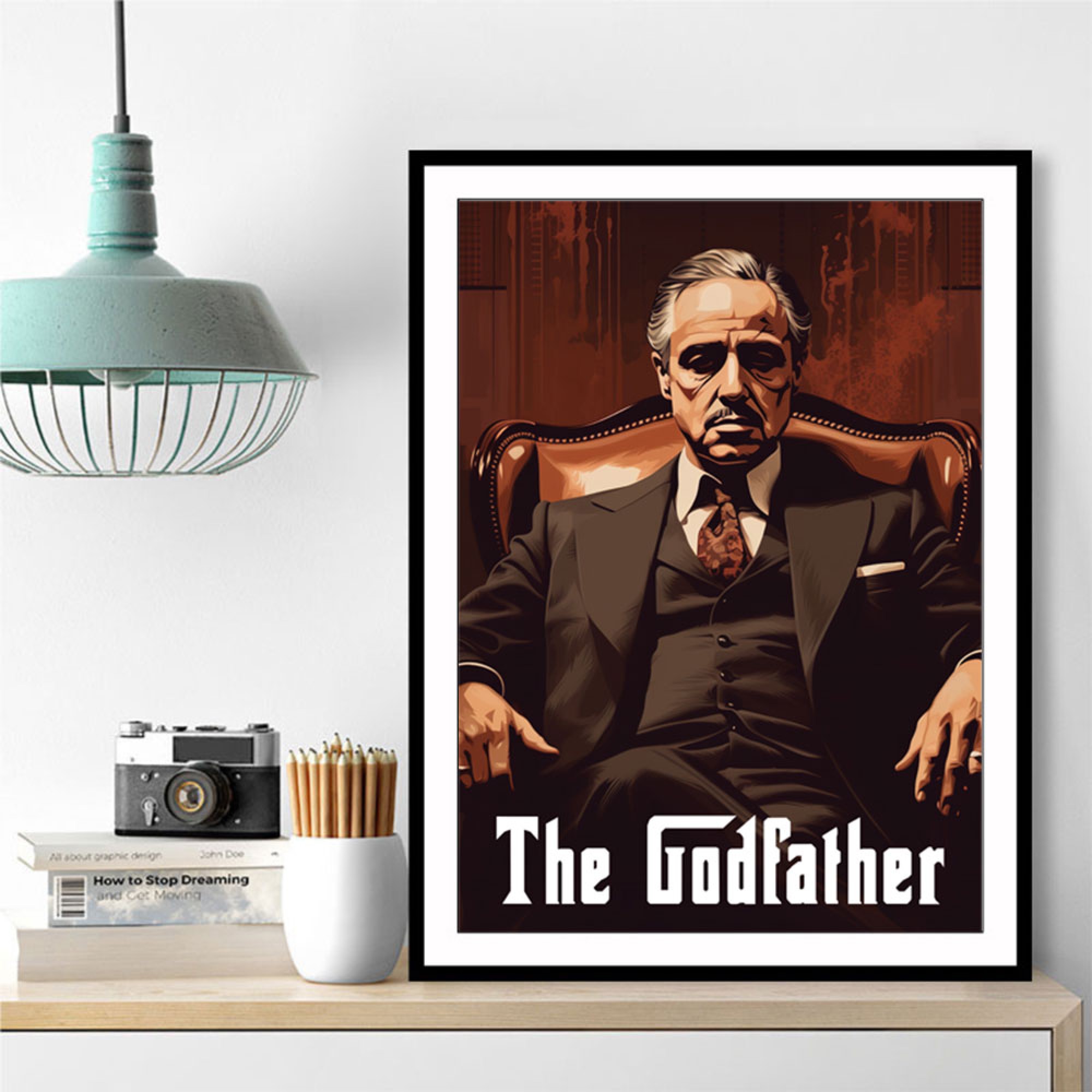 The Godfather 4 Poster Style Wall Art