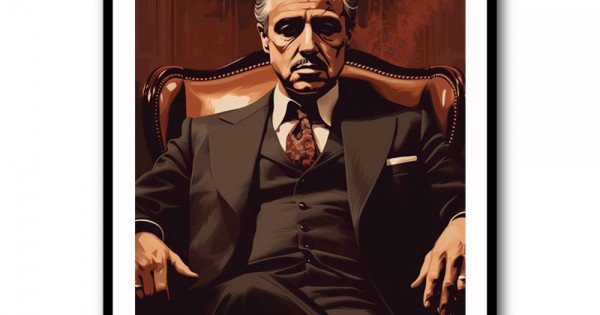 The Godfather 4 Poster Style Wall Art
