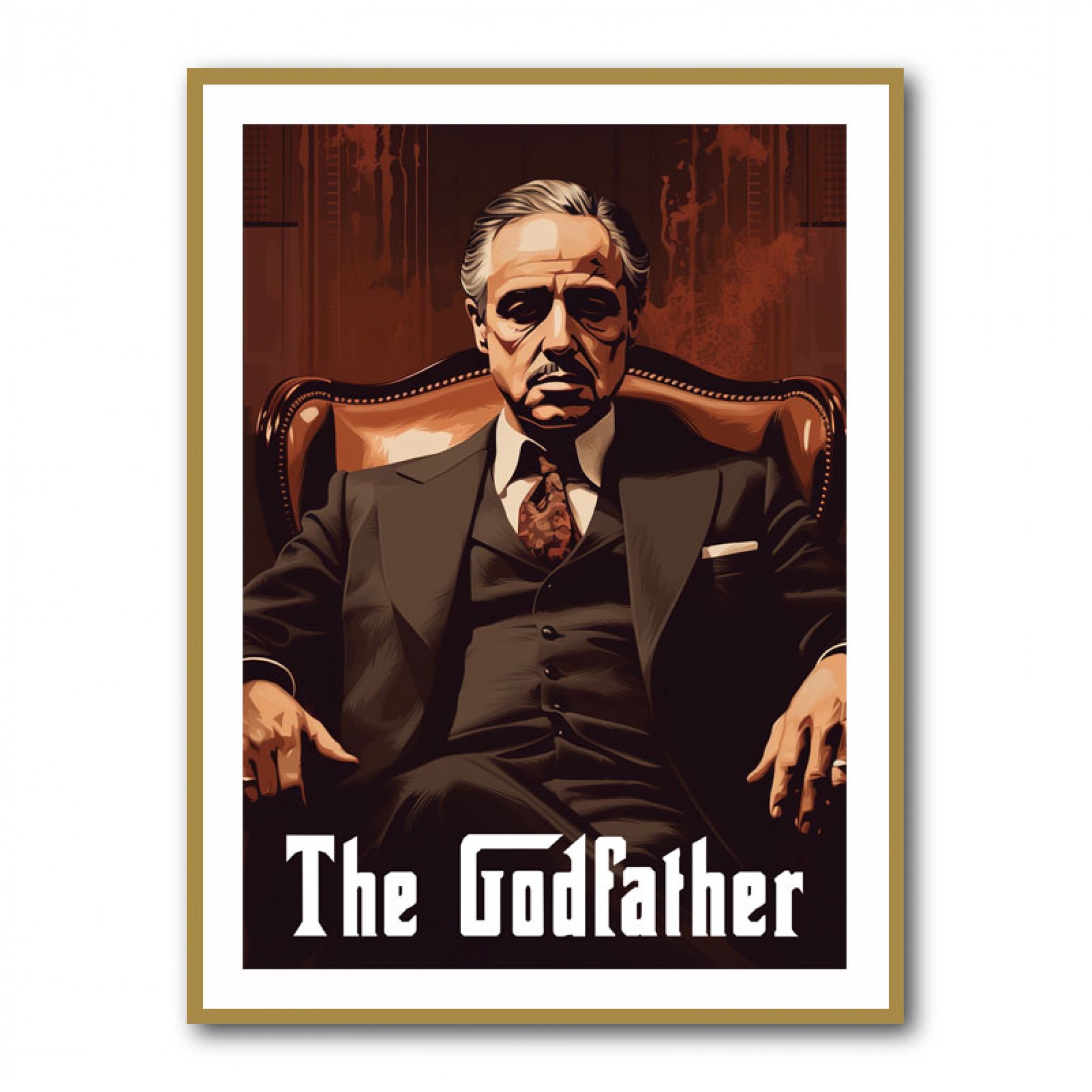 The Godfather 4 Poster Style Wall Art