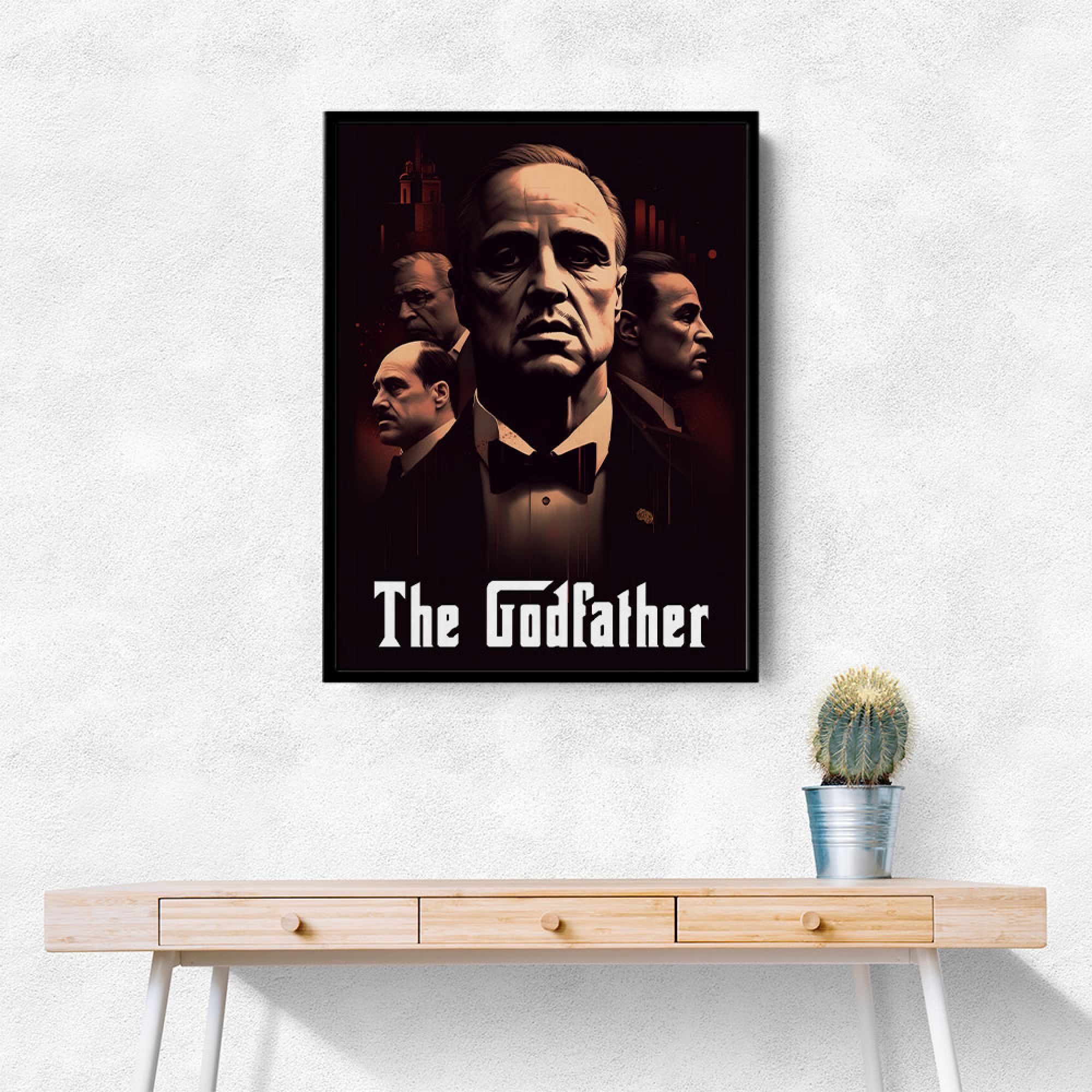 The Godfather Poster Style Wall Art