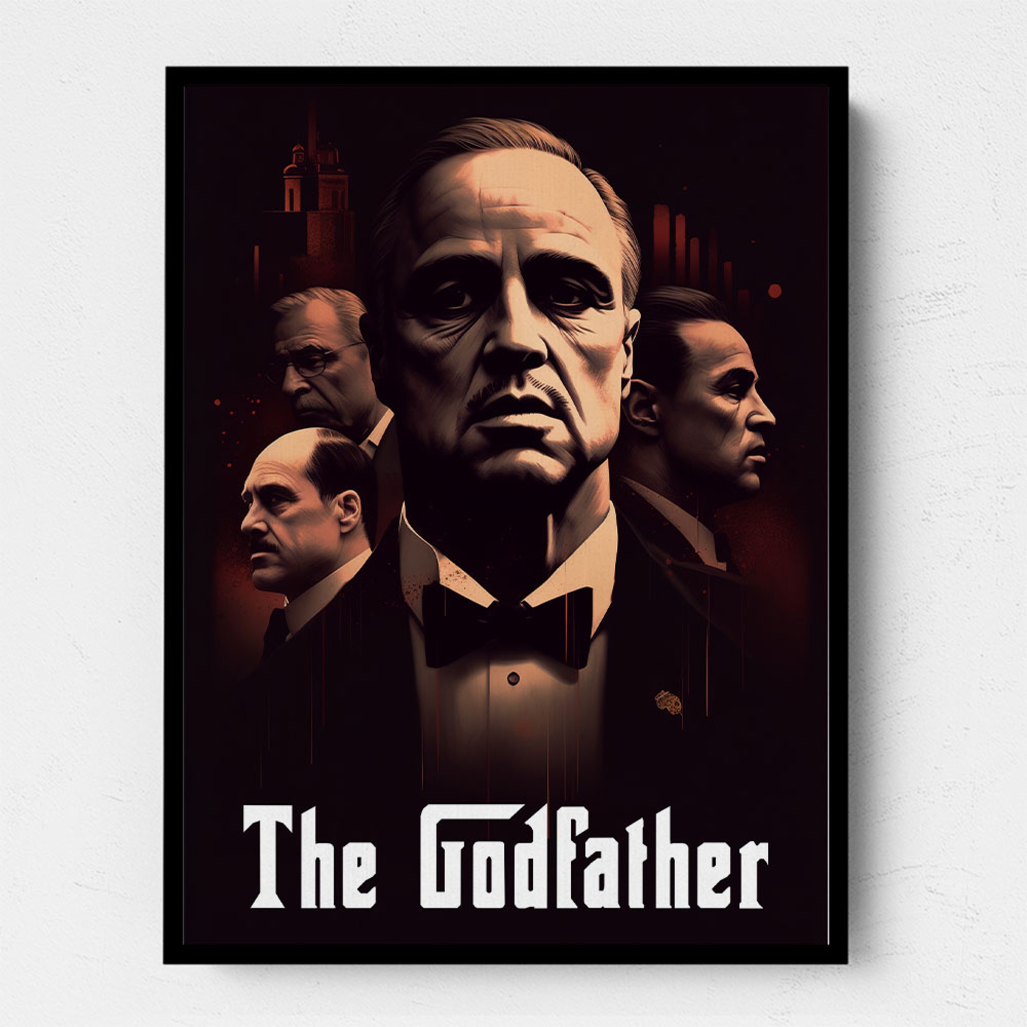 The Godfather Poster Style Wall Art
