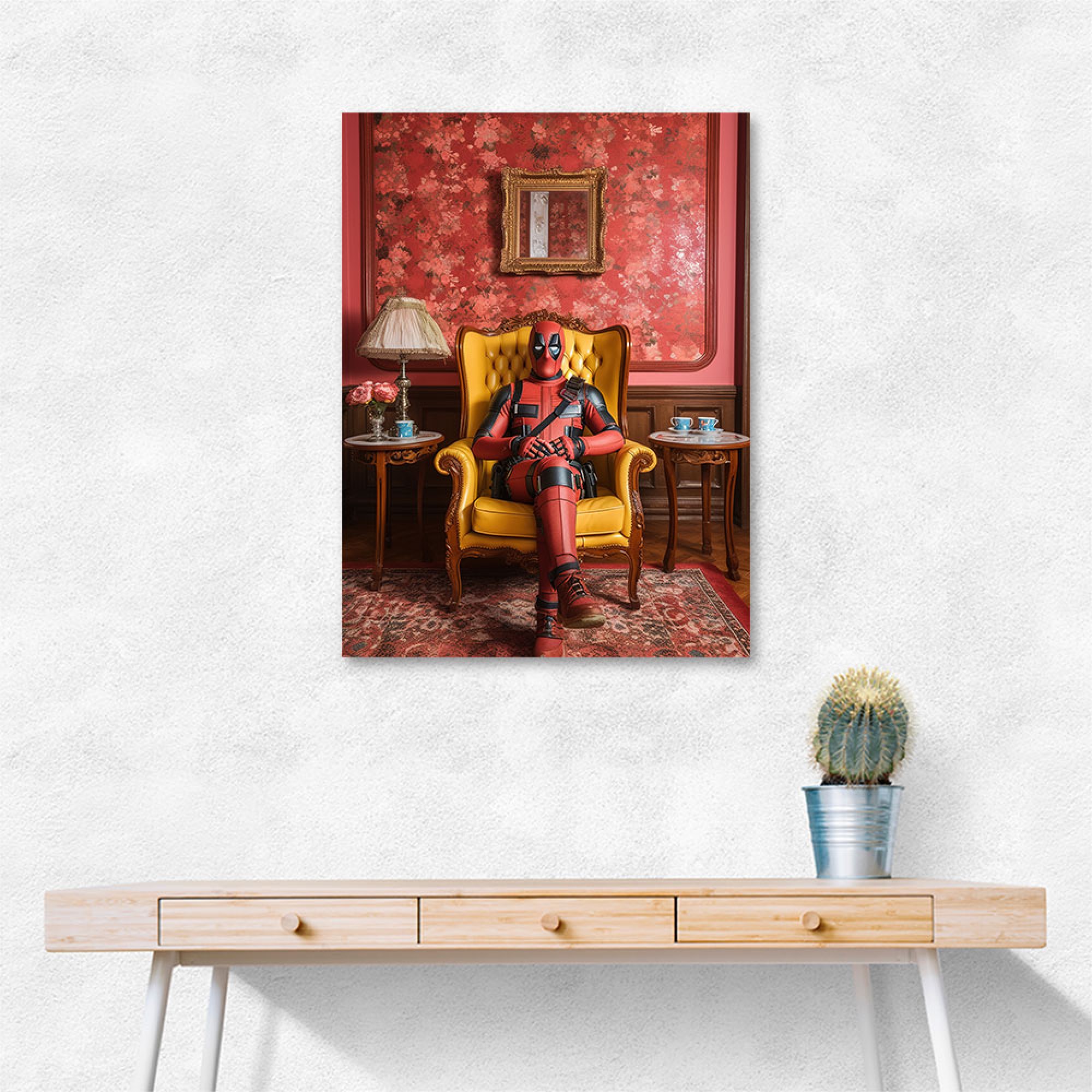 Chilling Deadpool Wall Art