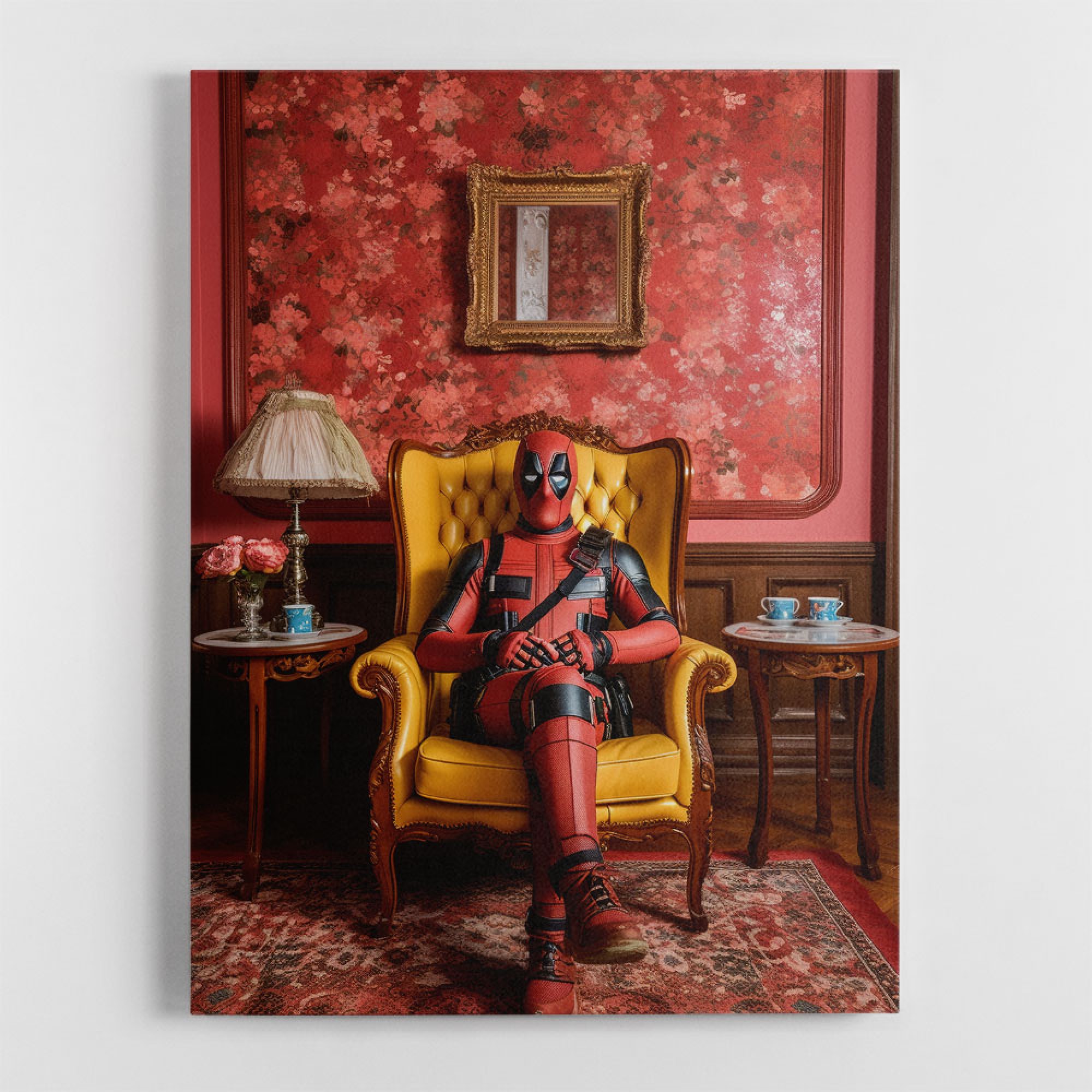 Chilling Deadpool Wall Art