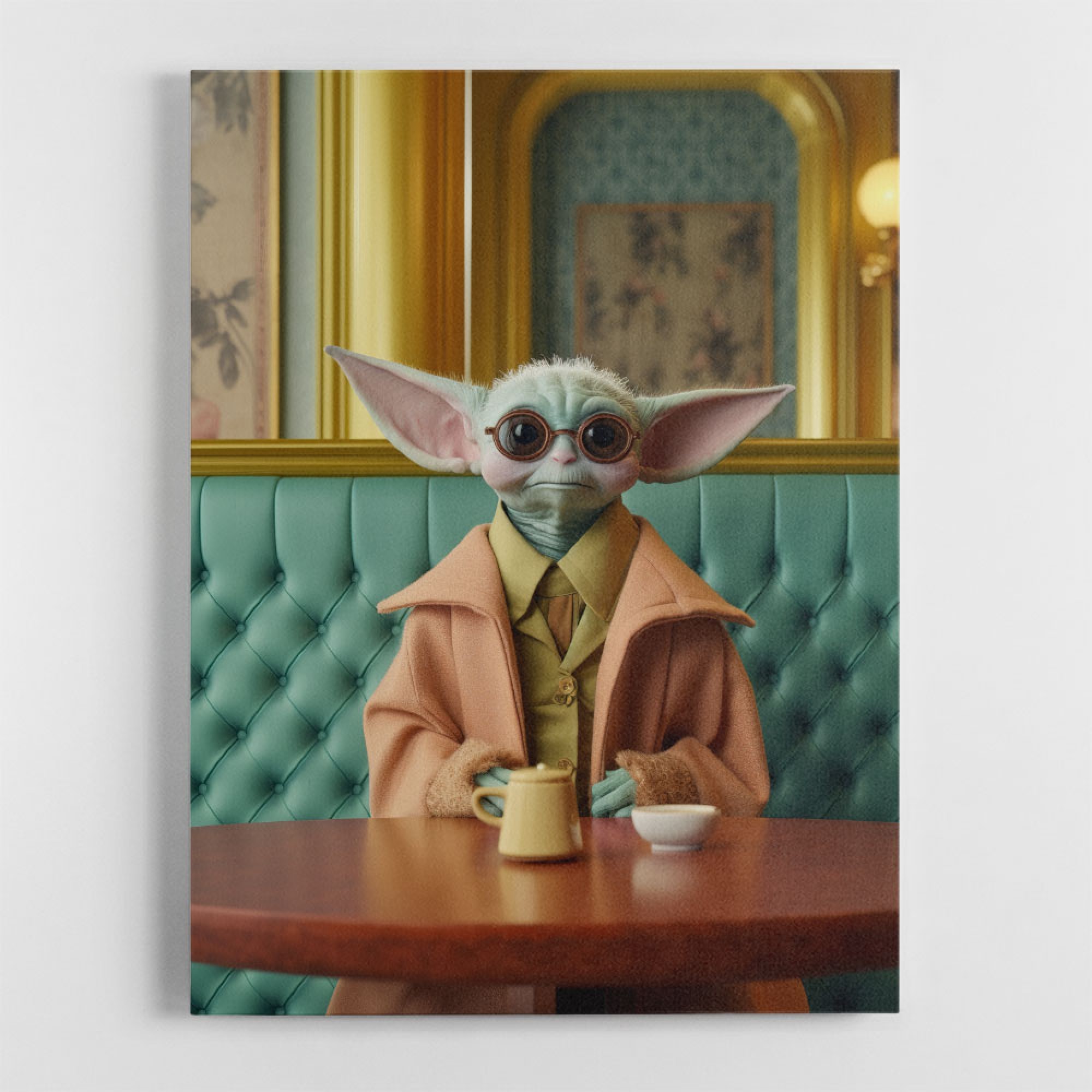 Yoda Coffee Time Wall Art