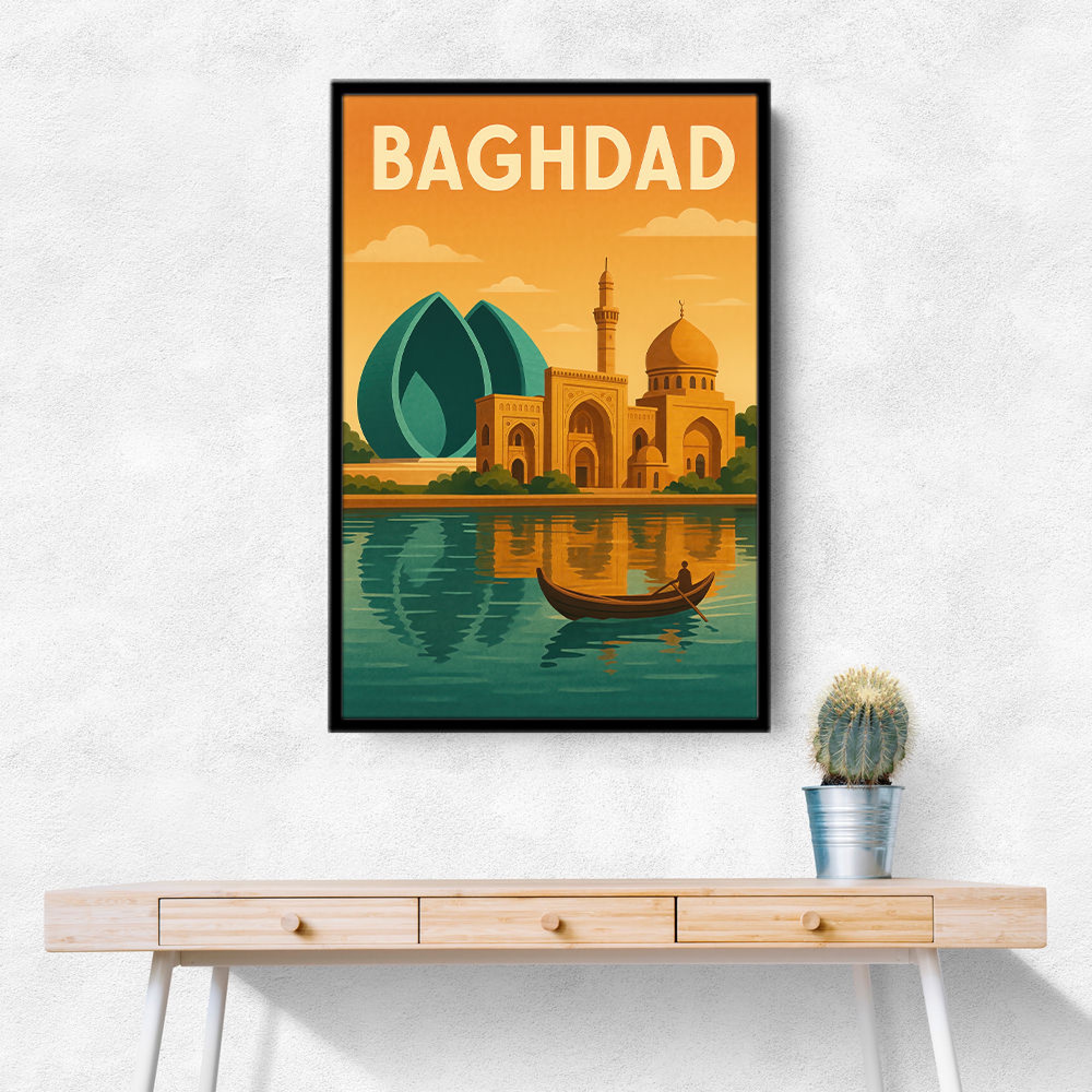 Baghdad Travel Poster Wall Art