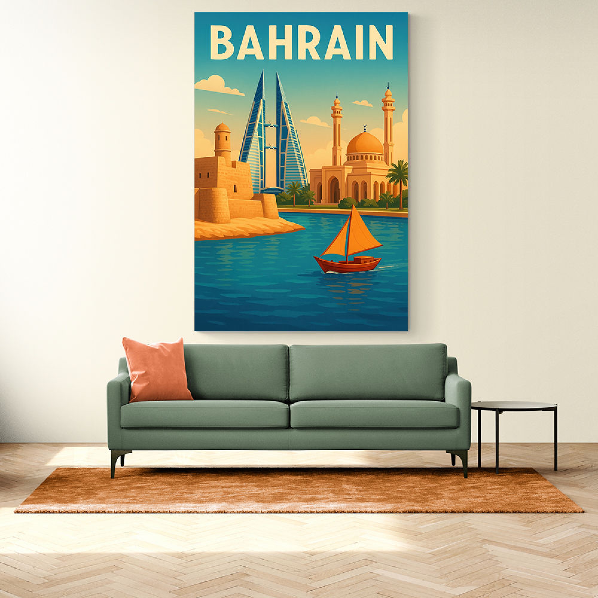 Bahrain Travel Poster Wall Art