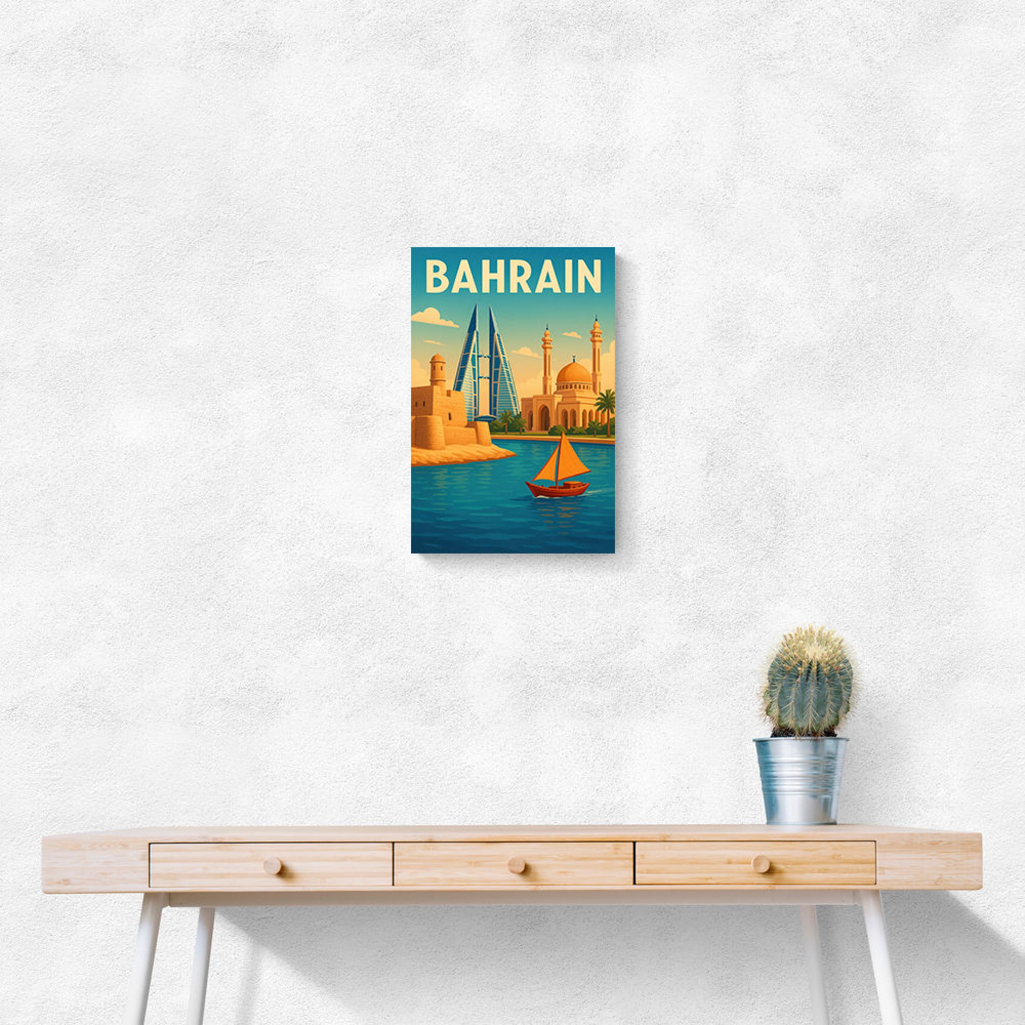 Bahrain Travel Poster Wall Art
