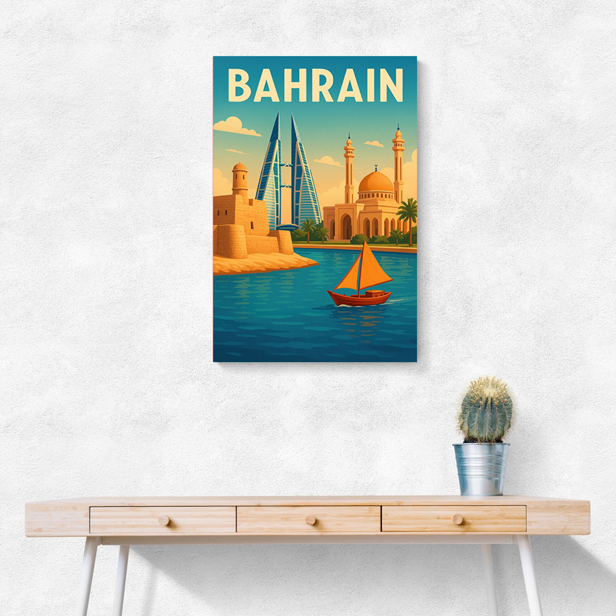 Bahrain Travel Poster Wall Art