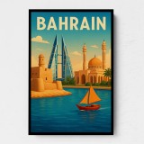 Bahrain Travel Poster Wall Art