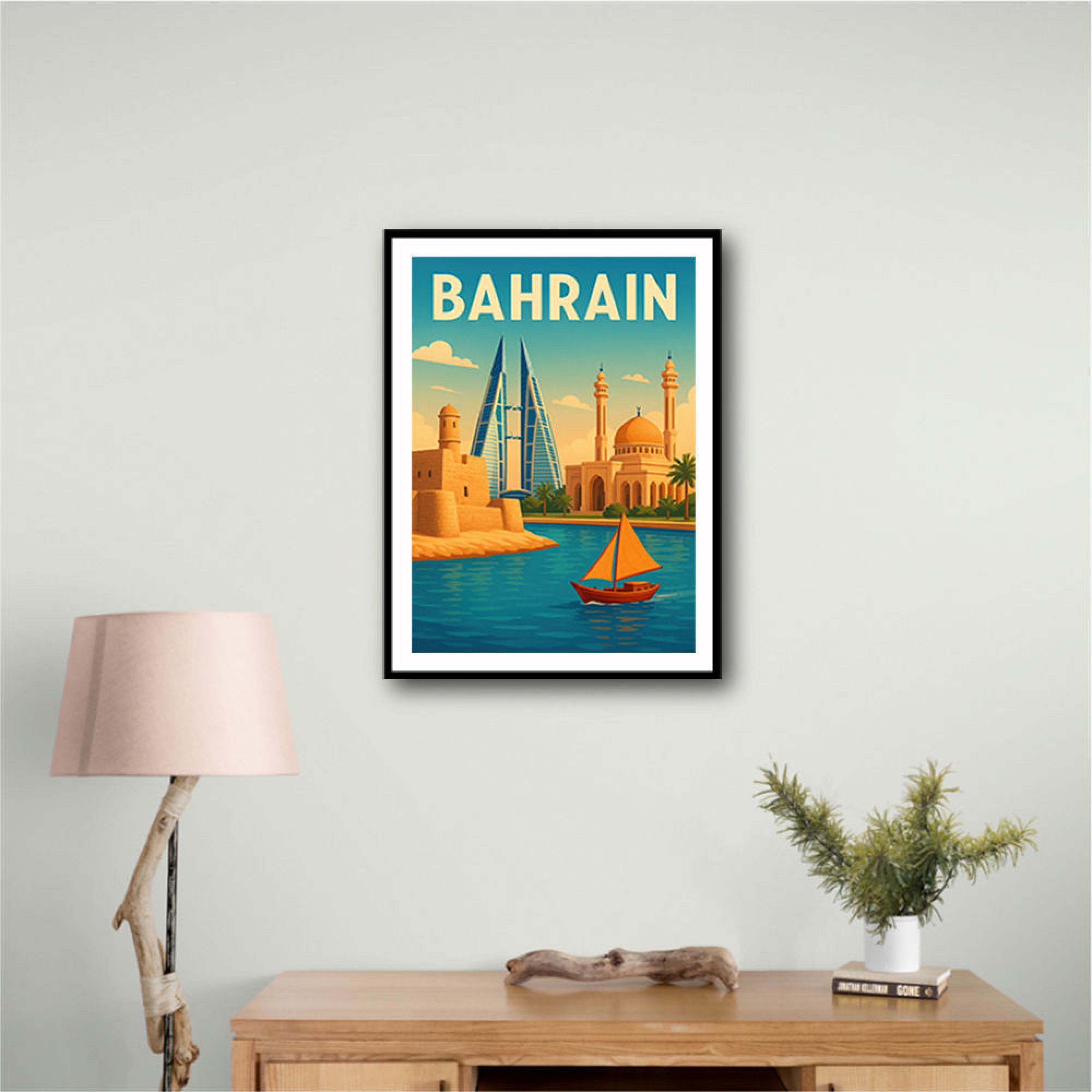 Bahrain Travel Poster Wall Art