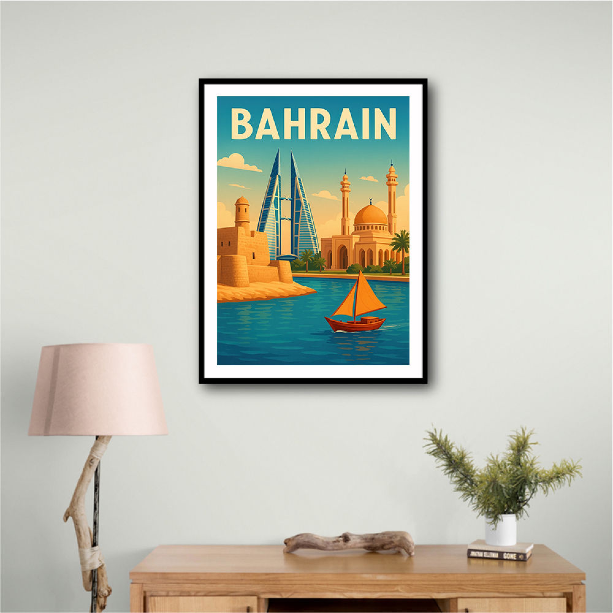 Bahrain Travel Poster Wall Art