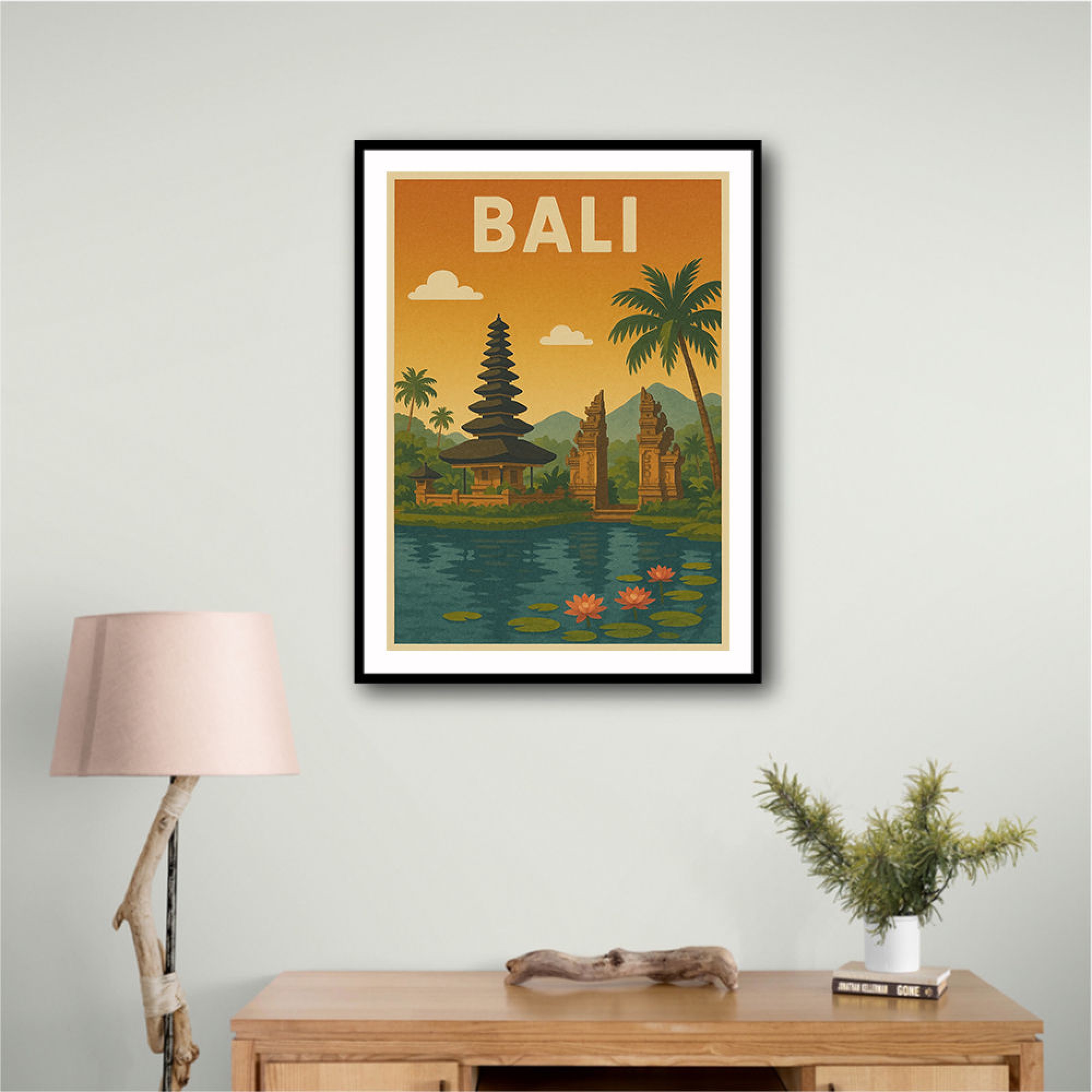 Bali Travel Poster Wall Art