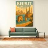 Beirut Travel Poster Wall Art