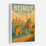 Beirut Travel Poster Wall Art