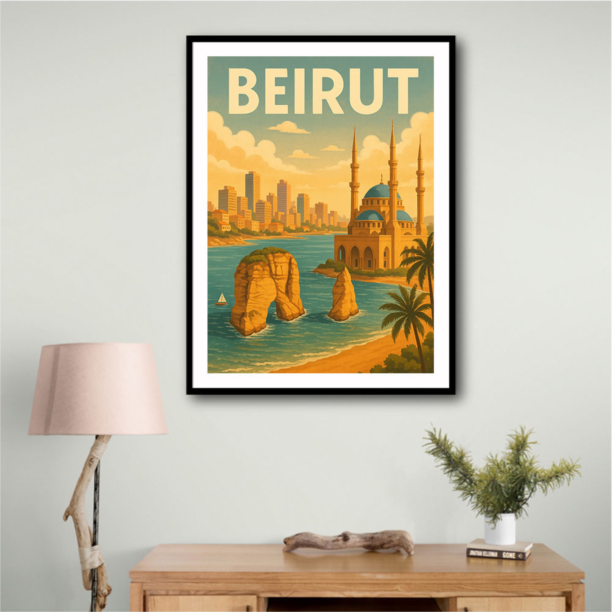 Beirut Travel Poster Wall Art