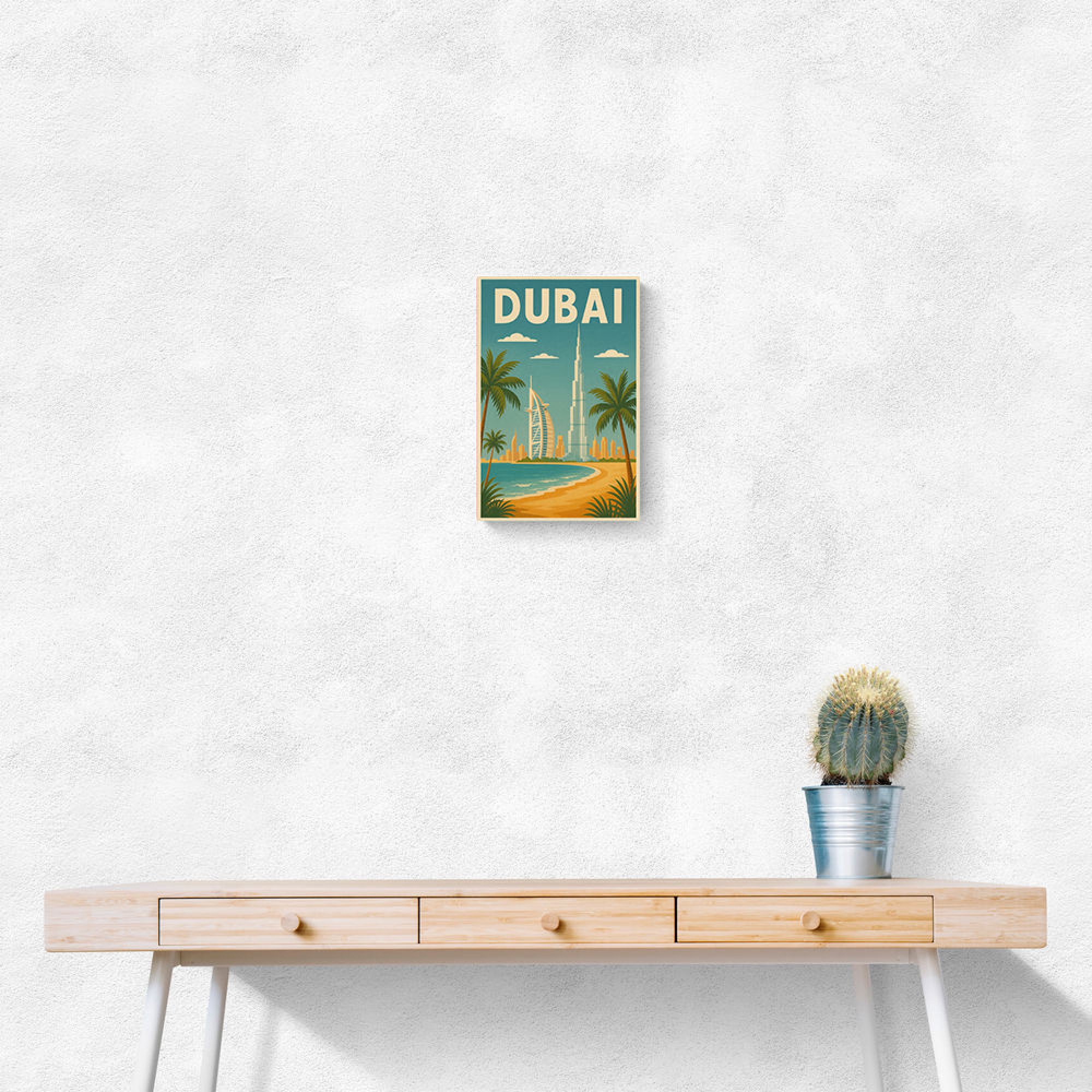 Dubai Travel Poster Wall Art