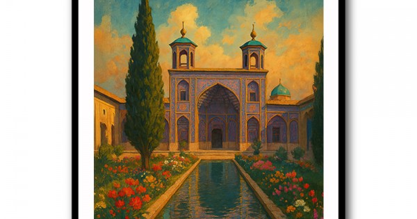 Shiraz Iran Travel Poster 1 Wall Art