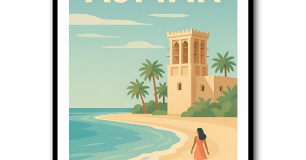 Ajman Travel Poster Wall Art