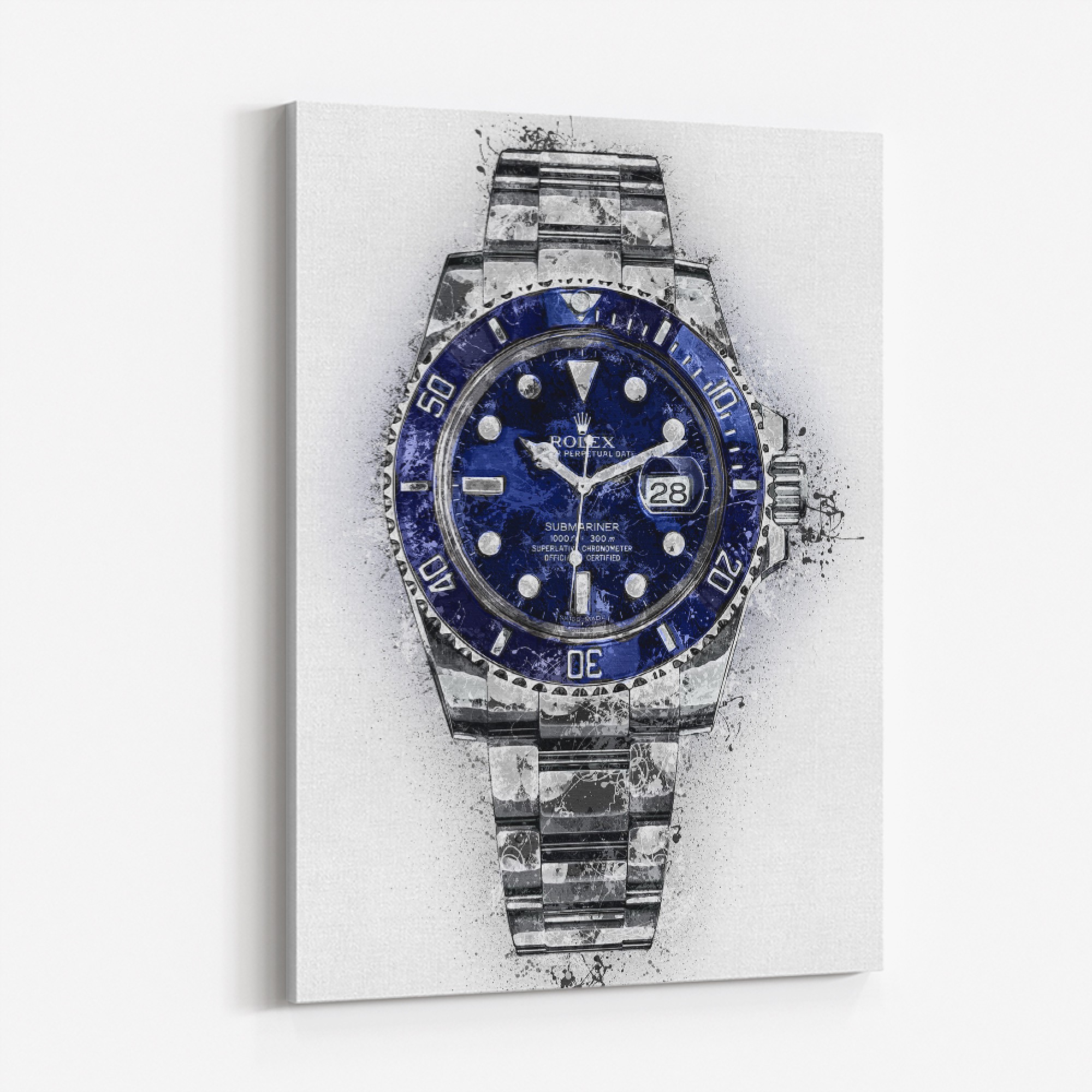 Submariner Blue Abstract Wall Art
