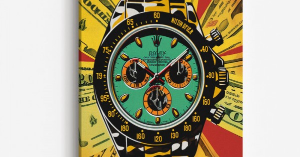 Rolex Daytona Pop Art Style Wall Art