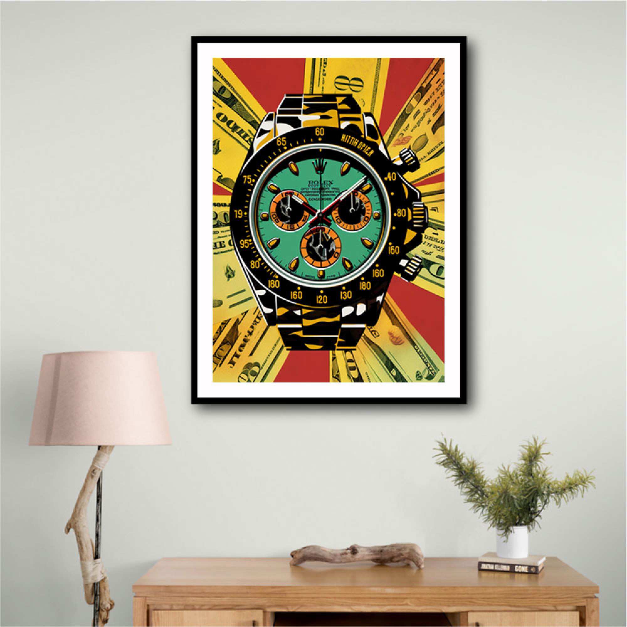 Rolex Daytona Pop Art Style Wall Art